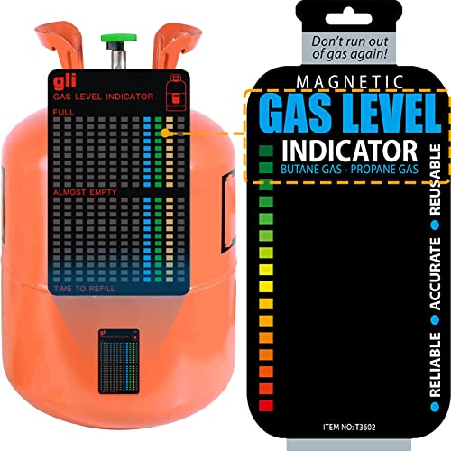 VORANBOTIC Magnetic Gas Level Indicator Gauge Reusable Propane Fuel Level Indicators Propane Tank Gauge Level Indicator Propane Tank Sensor for Home Kitchen Tool (5Pcs)