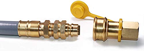 DOZYANT 15 Foot 3/4inch ID Natural Gas Hose with Quick Connect/Disconnect Fittings for Generator, Construction Heaters and More NG/Propane Appliance