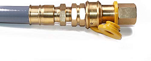 DOZYANT 15 Foot 3/4inch ID Natural Gas Hose with Quick Connect/Disconnect Fittings for Generator, Construction Heaters and More NG/Propane Appliance