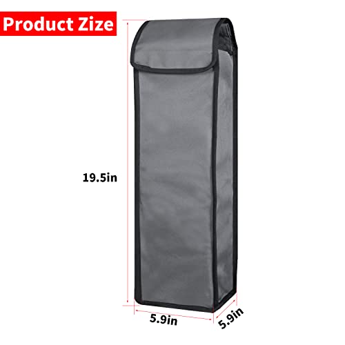 YUJHON Grill Utensil Accessory Storage Bag Grey Waterproof BBQ Tool Storage Bags Grill Tools Foldable Barbecue Appliance Bracket Bag for Camping Hiking Barbecue(2 Pack)