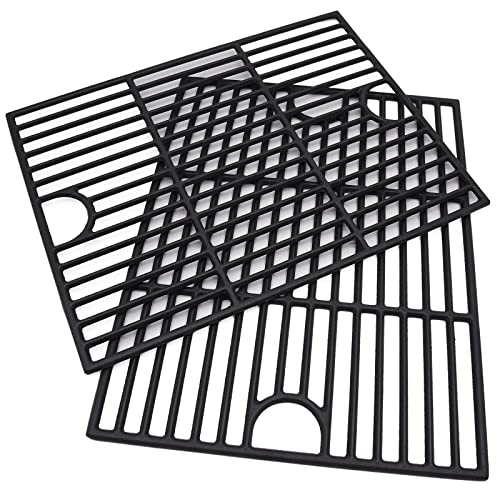 Aibabcue Grill Grates Replacement Parts for Nexgrill Home Depot 720-0830H, 17 Inch Cast Iron Cooking Grid Grates for Nexgrill 4 Burner 720-0830H Grill, 2PCS Nexgrill 720-0830H Grill Grate Replacement