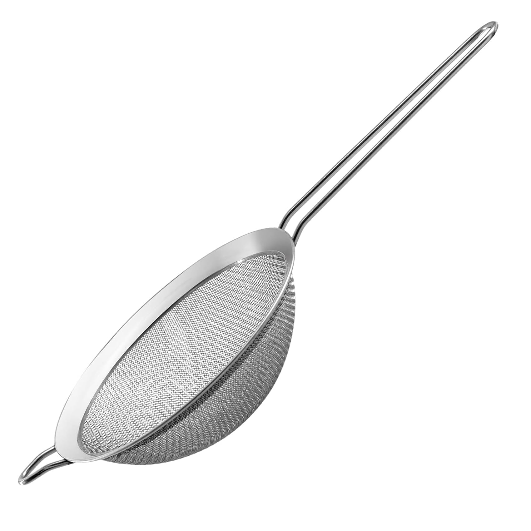 UrDee Stainless Steel Kitchen Metal Food Strainers Effective Cone Shaped Cocktail Strainer For Cocktails, Tea Herbs, Coffee & Drinks - Sieve Fine Mesh Stainless Steel for Rice, Quinoa, Pasta, Fruit