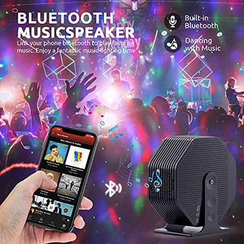 Star Projector Galaxy Light, 270°Rotating Night Light Projector, Starry Night Light Galaxy Projector with Bluetooth Speaker Remote Control Timer for Adult Bedroom Birthday Party Gifts