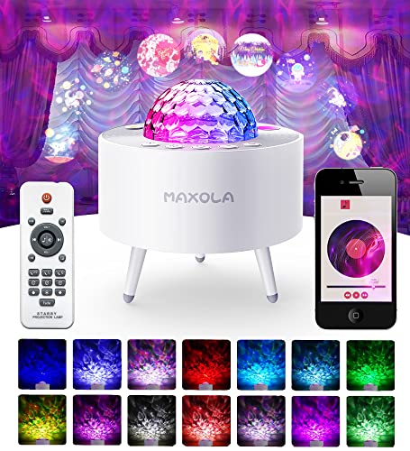 Galaxy Projector Star Projector,Galaxy Light Projector for Bedroom,Star Projector with Music/Remote Control/Timer/Bluetooth Speaker, A Great Choice for a Halloween Christmas
