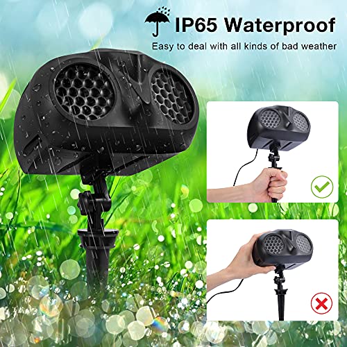 XHRING Christmas Snowflake Projector Lights, Dynamic LED Snowfall Projection Lights Outdoor Indoor with Remote Control, Waterproof Decorative Light Projector for Holiday Christmas Halloween Party(NEW)