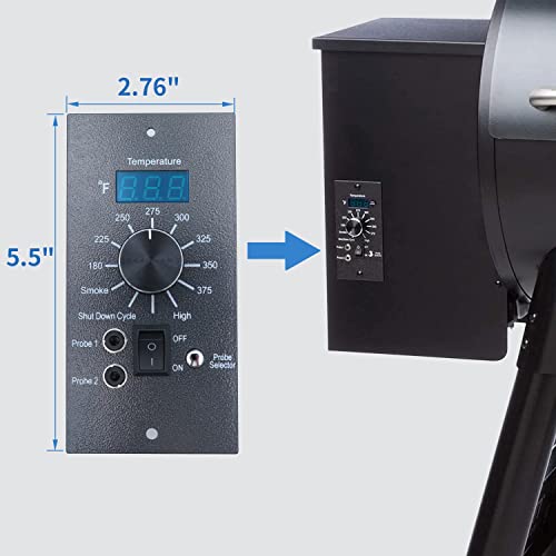 MAHUIBIN Replacement for Traeger Digital Pro Controller, Compatible with Traeger Wood Pellet Grills, with Waterproof Meat Temperure Probe 2pc and 7" RTD Temperature Sensorā¦