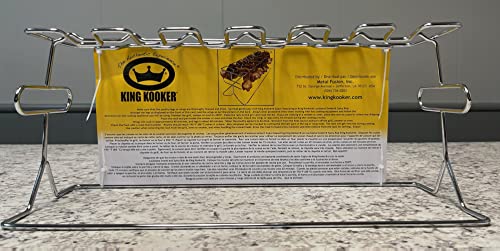 King Kooker #12WR 12-Slot Leg and Wing Grill Rack for Poultry