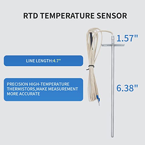 MAHUIBIN Replacement for Traeger Digital Pro Controller, Compatible with Traeger Wood Pellet Grills, with Waterproof Meat Temperure Probe 2pc and 7" RTD Temperature Sensorā¦