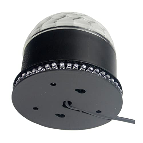 CIYODO 1pc Voice Night LED Colorful Shape Control Plug Ball Black Mini Crystal Light Lamp Projection US