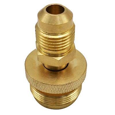 KBZ Portable Camping Grill Stove Parts 1lb Propane Tank Cansiter Regulator Adapter Connection Convert to 3/8" Male Flare (5/8"-18UNF) Thread