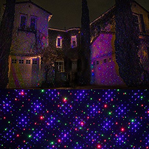 LedMAllĀ® Remote Controllable RGB Moving Laser Outdoor Garden Landscape Light Red, Green and Blue