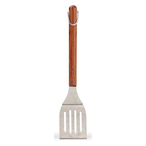 RSVP International Endurance BBQ Grill Spatula Flipper, 18" | Flip Burgers & Other Food w/ Long Handle that Keeps Hands Safe from Fire | Made from Stainless Steel & Rosewood