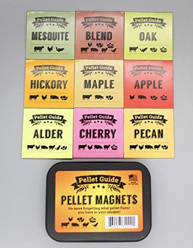 Pellet Label Magnets For Your Pellet Smoker Perfect Accessory For Every Meat Smoker Outdoor Waterproof Magnetic
