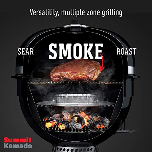 Weber Summit Kamado S6 Charcoal Grilling Center, Black