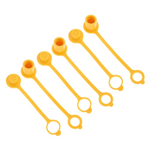 Aupoko 3 Pack Propane Natural LP Gas Dust Cap Plug Cover, 1/4'' Gas Quick Disconnect Connect Rubber Dust Cap and Plug