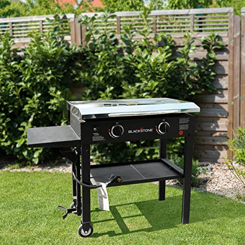 Stanbroil 28 Inch Stainless Steel Flat Top Grill Cover with Handle for Blackstone 28β Front or Rear Grease Griddle and Other Similar Grills