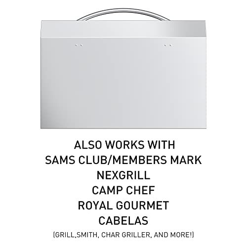 Stanbroil 28 Inch Stainless Steel Flat Top Grill Cover with Handle for Blackstone 28β Front or Rear Grease Griddle and Other Similar Grills