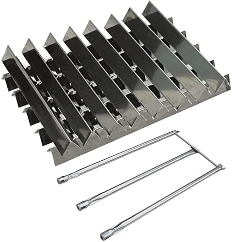Hongso 13-Pcs Stainless Steel Flavorizer Bars and Burner Tube Kit Replacement for Weber Genesis I - IV, Genesis 1000-5000, Genesis Platinum I & II, with Side Control Panel, 5 pcs 23-3/8" 8 pcs 15-7/8"