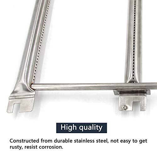 Hongso 13-Pcs Stainless Steel Flavorizer Bars and Burner Tube Kit Replacement for Weber Genesis I - IV, Genesis 1000-5000, Genesis Platinum I & II, with Side Control Panel, 5 pcs 23-3/8" 8 pcs 15-7/8"