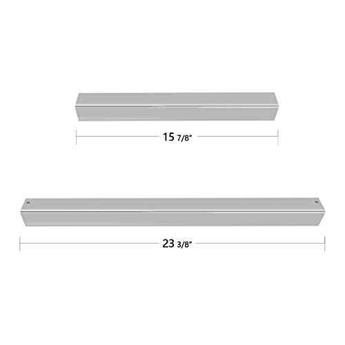 Hongso 13-Pcs Stainless Steel Flavorizer Bars and Burner Tube Kit Replacement for Weber Genesis I - IV, Genesis 1000-5000, Genesis Platinum I & II, with Side Control Panel, 5 pcs 23-3/8" 8 pcs 15-7/8"