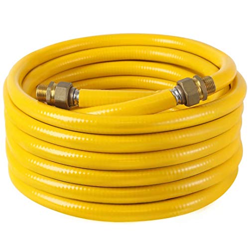 Best brose 3/4" Tubing Pipe KIT 70ft, Corrugated Stainless Steel Tubing with 2 Male Fittings (70)