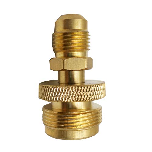 MENSI Portable Camping Grill Stove Parts 1lb Propane Tank Cansiter Regulator Adapter Connection Convert to 3/8" Male Flare
