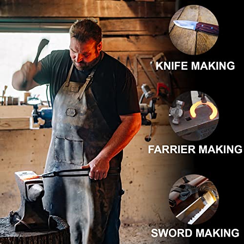 FEBTECH Portable Propane Blacksmith Forge Double Burner, 2600F Rated, for Knife making Blacksmith Farrier Bladesmith Forging Tools & Heat Treatment - Hexagonal Shape Forge