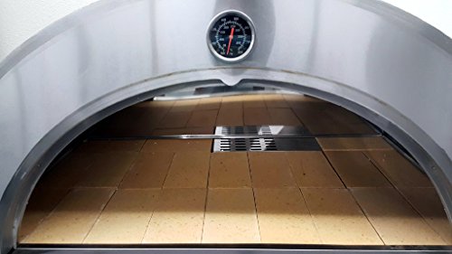 44" Wood Fired Stainless Steel Artisan Pizza Oven or Grill with Waterproof Cover, Outdoor or Indoor