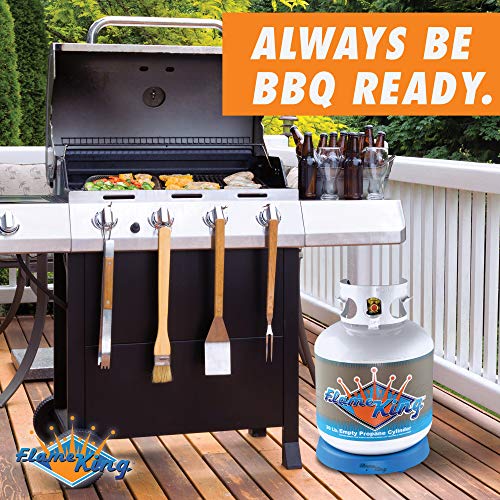 Flame King Smart Wireless Propane Tank Scale - Bluetooth Gas Gauge with App Connectivity for BBQ and Grills Monitors Multiple Propane Cylinders - 20/30/40 lb Tanks