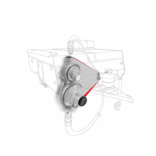 Stanbroil Vertical Two Stage Propane Regulator with 3/8" Female NPT Outlet and 1/4" Female NPT Inlet for Propane Tank