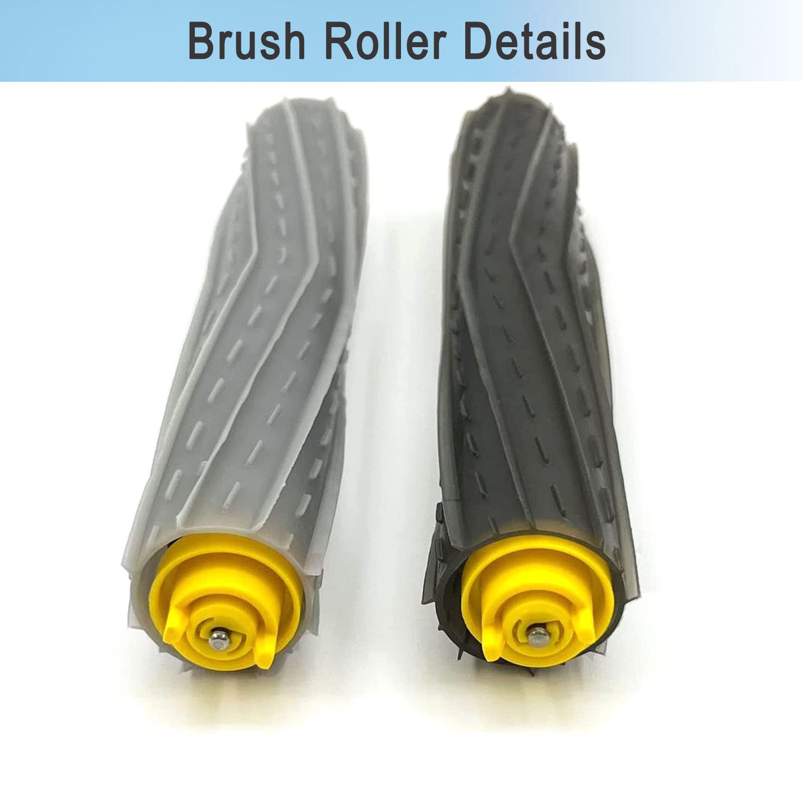 Replacement Parts Accessories for iRobot Roomba 800 900 Series 805 860 870 871 880 890 960 980 985 891 960 961 964 980 981 Vacuum 3 Sets Multi-Surface Rubber Brush Roller Replacement Parts