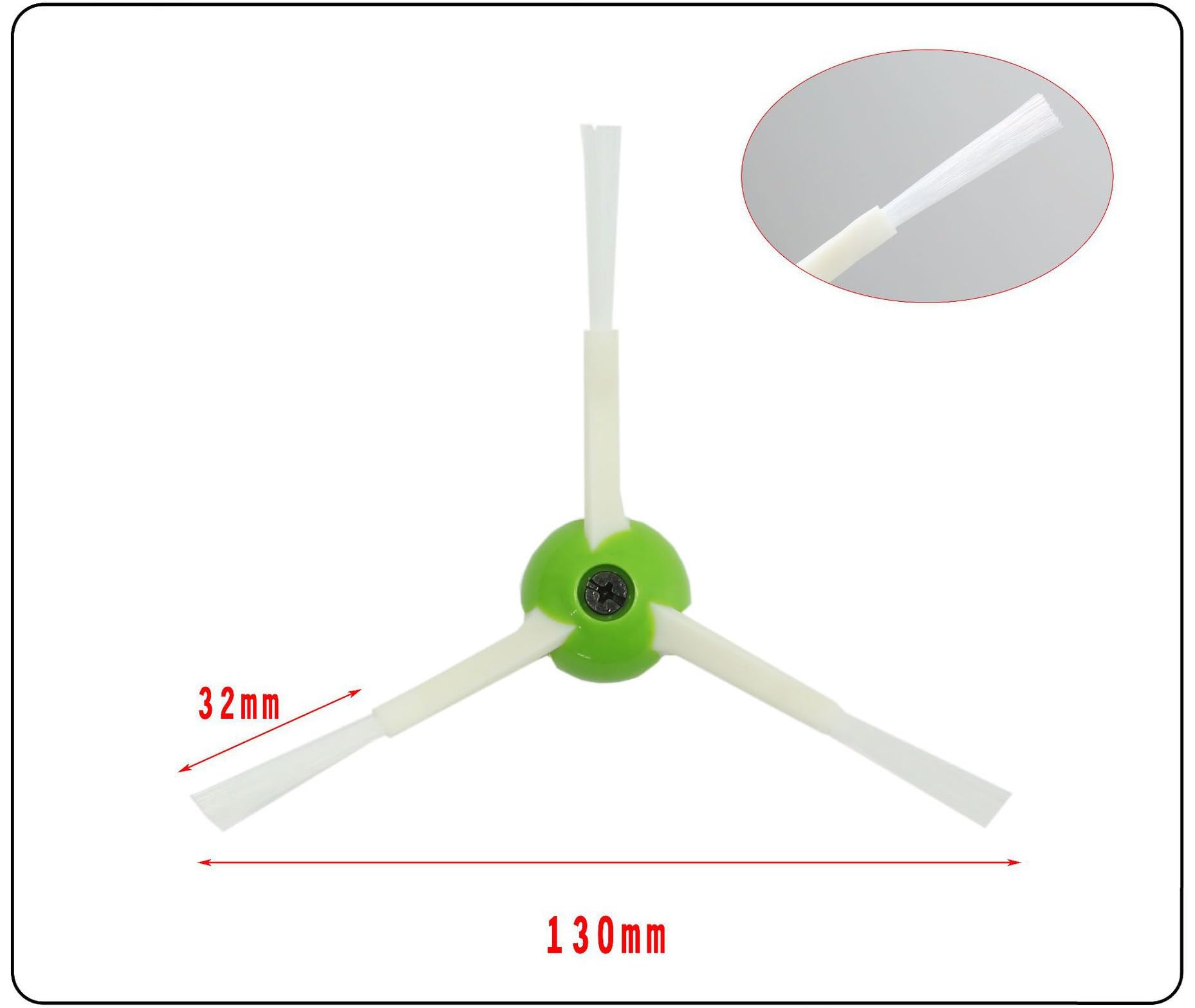 Side Brushes-4pcs, Replacement Side Brush Compatible for iRobot Roomba i3 i3+ i7 i7+ i4 i6 E5 E6 E7 J7 I,E &J Series Vacuum Cleaner Side Brushes