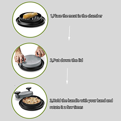 Chicken Shredder ShredMachine, Chicken Grinder Machine Better Than Bear Claws Meat Shredder for Pulled Pork Tool with Handles Non-skid Base Suitable for Pulled Pork Beef Chicken Kitchen Tool (red)