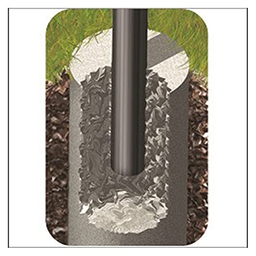 Pilot Rock Q-20 B2 Single Commercial Grade Embedded Reinforced 20 Inch Steel Park Style Swiveling Galvanized Charcoal Grill with Painted Finish, Black