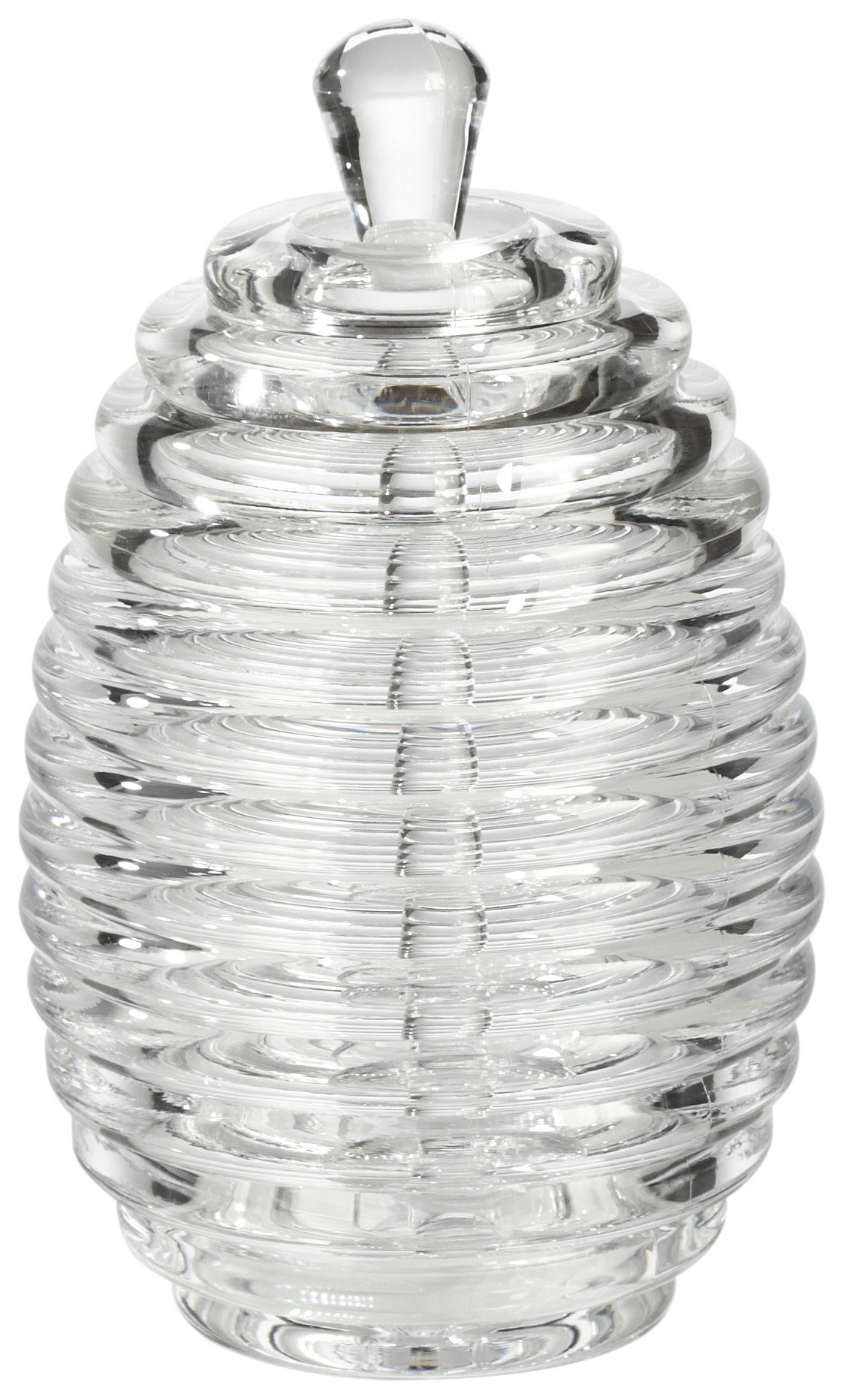 Prodyne Acrylic Honey Jar With Server, Off-white