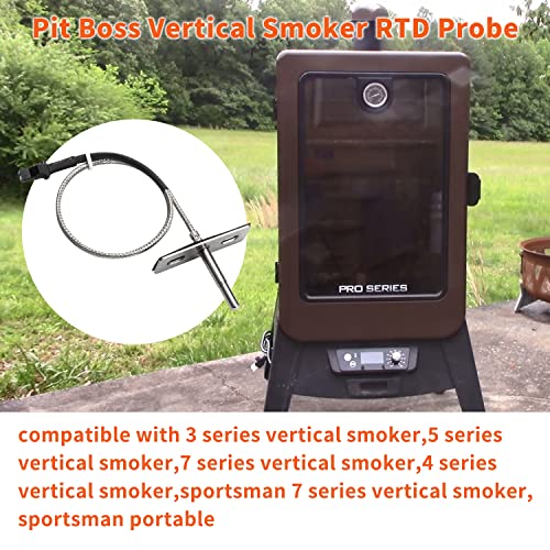 Replacement RTD Temperature Probe Sensor for Pit Boss 3/5/7 Series,Pro Series II 4 Series,Sportsman 7 Series Vertical Smoker RTD Probe