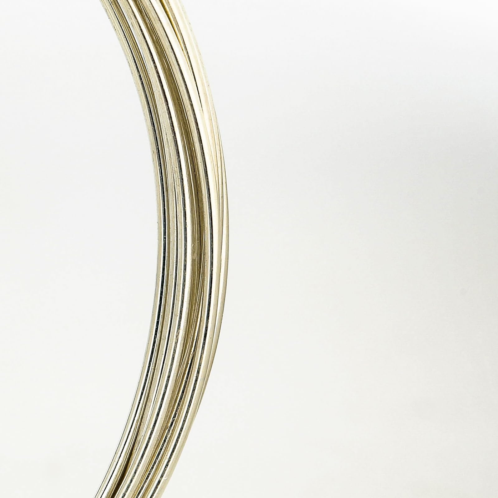 18 Gauge/1.0 mm, 5 FT Half Hard 925 Sterling Silver Wire, Round Making Jewelry Wire, Memory Wire
