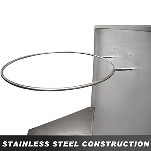 RYFT 19.7W x 26.5H Inch Outdoor Kitchen Trash Drawer with 11.8 Inch Trash Bag Ring,Stainless Steel Outdoor Kitchen Drawers for Outdoor Kitchen,BBQ Island