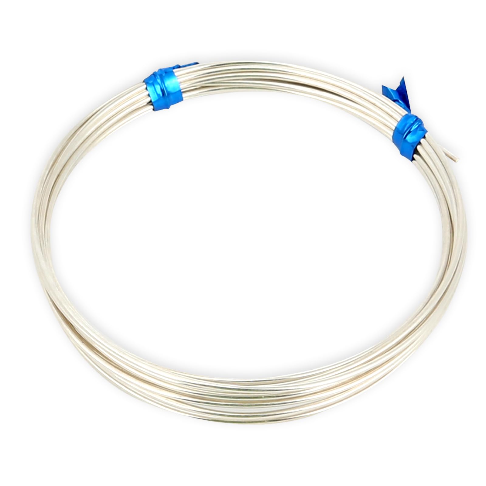 18 Gauge/1.0 mm, 5 FT Half Hard 925 Sterling Silver Wire, Round Making Jewelry Wire, Memory Wire