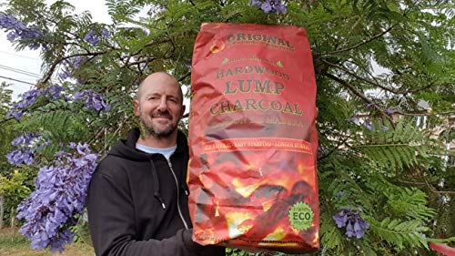 Original Natural Charcoal - 100% Natural Hardwood Lump Charcoals - Unique Blend of Apple, Cherry, and Oak Trees - No Smoke, No Sparks, and Low Ash (17.6lbs)