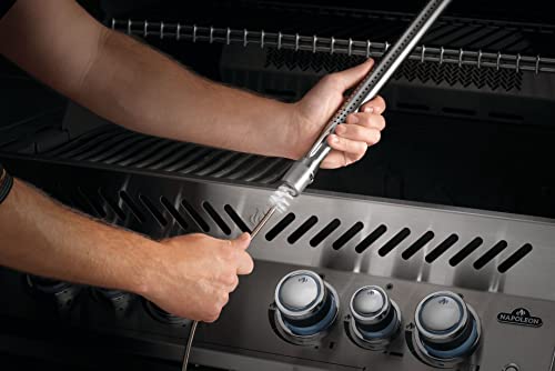 Napoleon Gas Grill Cleaning Tool Set BBQ Grill Maintenance Accessory, Four Piece Set, Includes Angled Cooking Grid Cleaning Brush with Stainless Steel Bristles and Grid Scraper