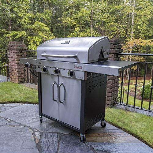 Char-Broil 463371719 Performance TRU-Infrared 3-Burner Cabinet Style Gas Grill, Stainless Steel