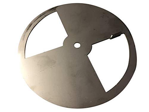 LavaLock® Stainless Steel Smoker Pinwheel BBQ fire Box Cook Chamber air Damper Pit Grill Vent (7 inch Round)