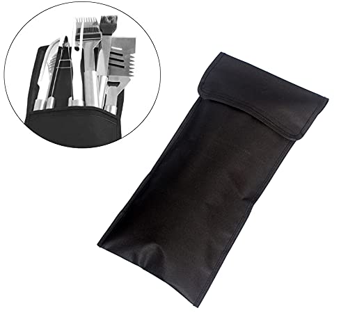 Rowzzi Grill Accessory BBQ Tool Storage, Barbecue Tool Foldable Carrying Storage Pouch, Picnic Protection Oxford Cloth Bag, Barbecue Accessories for Camping, Hiking, BBQs