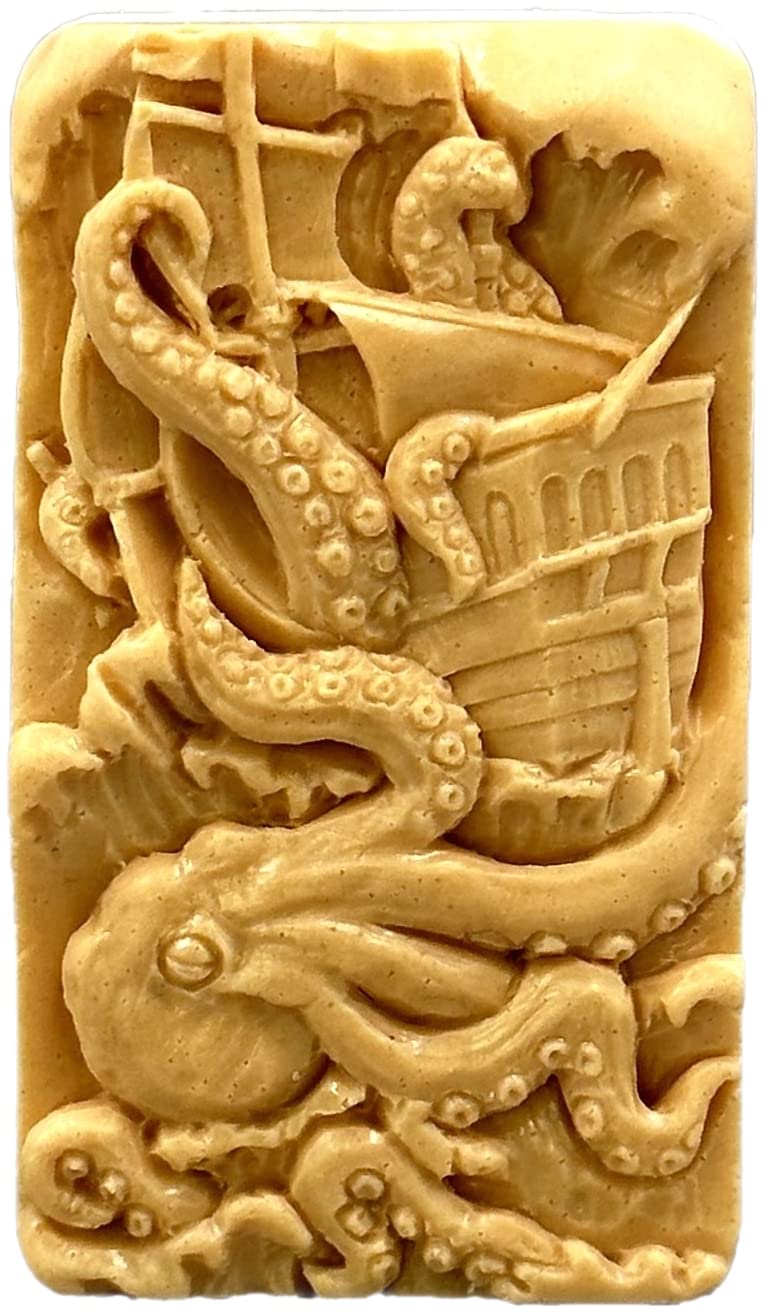 Monsters Silicone Mold for SOAP Making, Candle, Plaster, Resin, Wax Bigfoot, Kraken, Alien, MOTHMEN