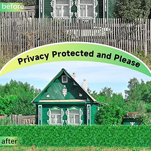 12 PCS Artificial Grass Wall Panel 23.6”x15.7”Boxwood Hedges Wall Panels Grass Backdrop Greenery with UV Protection, Fairy Privacy Grass Wall Decor for Fence, Backyard, Weddings and Events