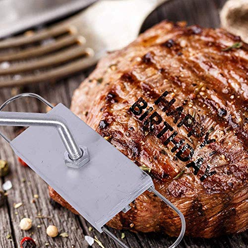 BBQ Meat Branding Iron with Changeable Letters and a Handy Draw- Great for Branding Steaks Burgers Chicken