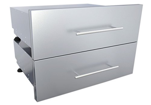 SUNSTONE DE-MD30 Designer Series Raised Style Height Single Drawer, 30" x 10", Stainless Steel