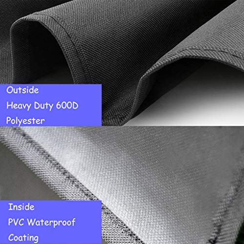 ProHome Direct Heavy Duty Waterproof Grill Cover for Char-Griller 2121,2123 Grills and Char-Griller Smokers with Side Fire Box,Black