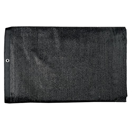 6' x 50' Black Privacy Screen Fence, Heavy Duty Commercial Grade w/Anti-Rust Grommets 180GSM 88% Blockage UV Resisting Windscreen Fabric Mesh Outdoor Backyard Shade Wall Garden
